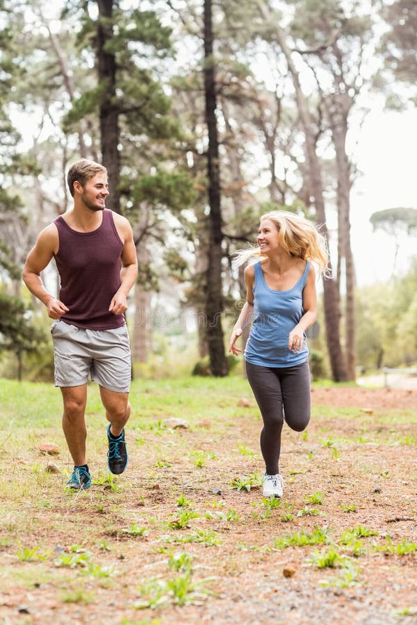 Young Happy Joggers Running Stock Photo - Image of male, exercise: 58191644