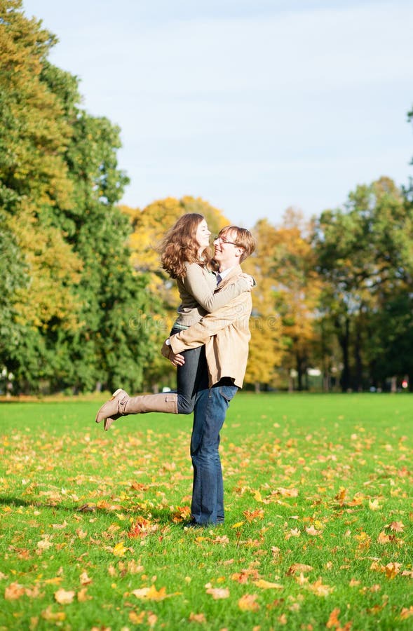 Young Happy Loving Couple Having Fun Stock Image - Image of love ...