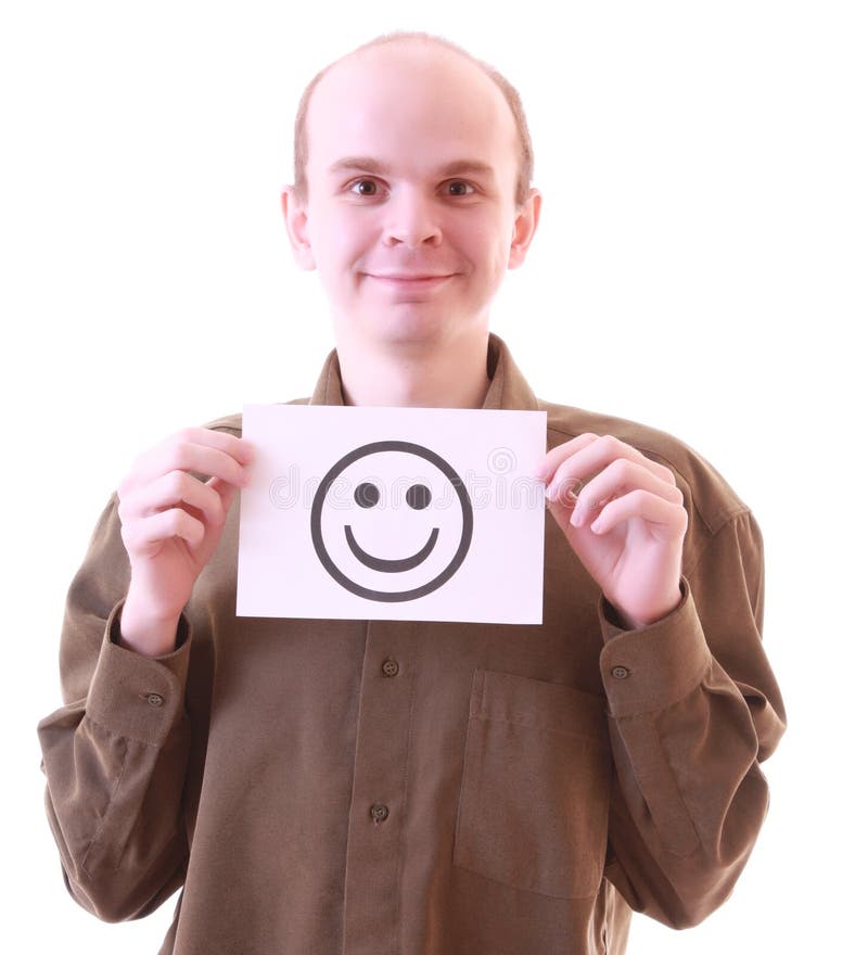 Young Happy Man with Happy Smile Stock Photo - Image of smiles, plate ...