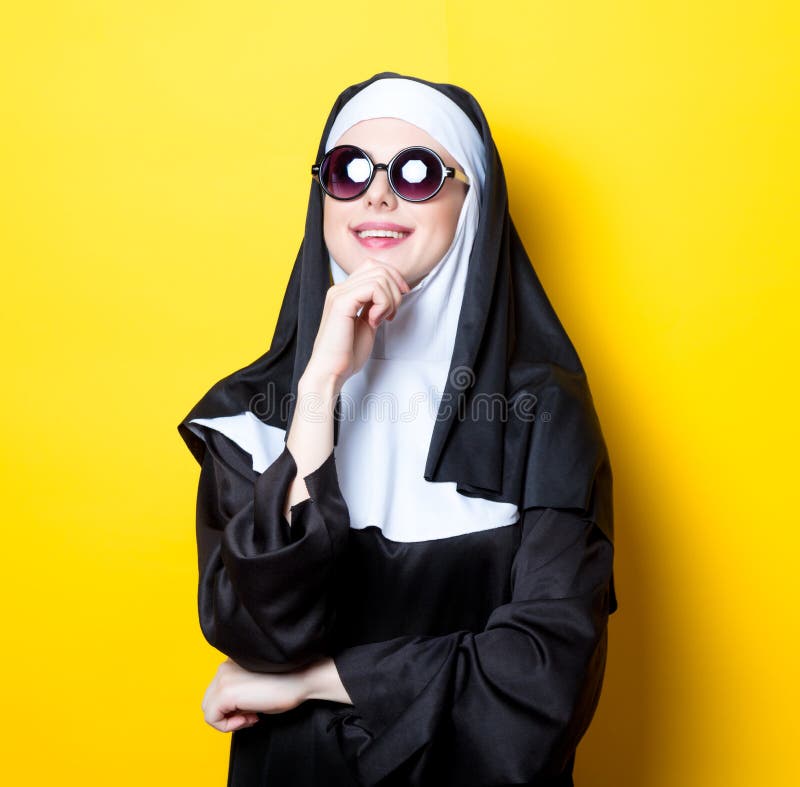 Young Happy Nun Sunglasses Stock Photos - Free & Royalty-Free Stock ...