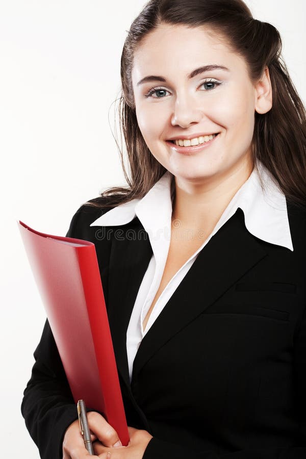 Young Happy Smiling Businesswoman Stock Image - Image of female, boss ...