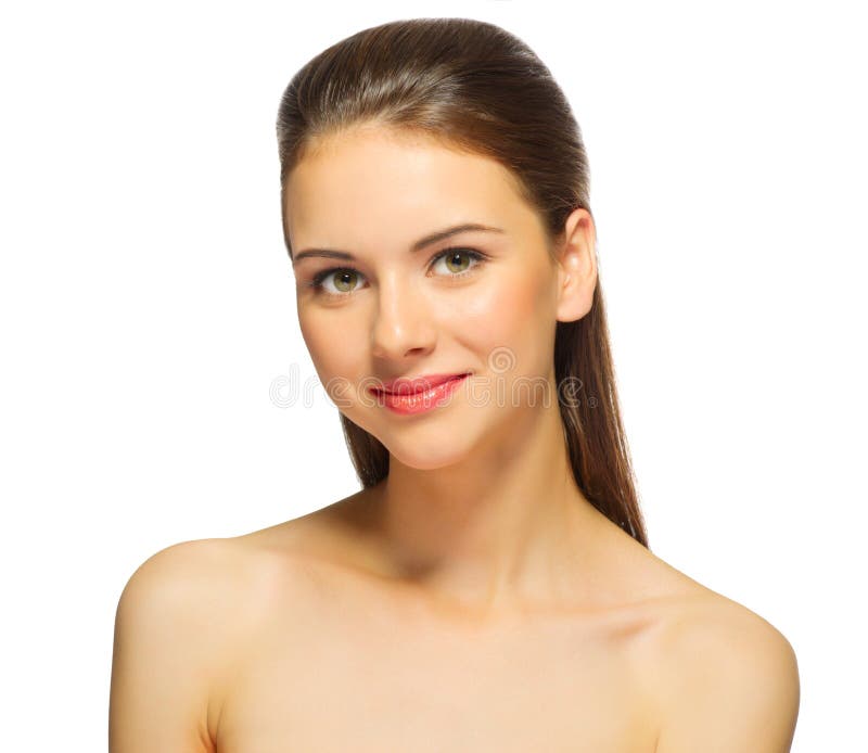 Young Healthy Girl Isolated Stock Photo - Image of body, beautiful ...