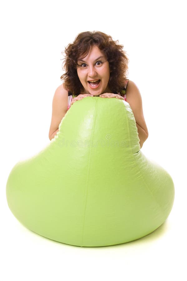Young heavy woman laughing stock photo. Image of smiley - 5182114