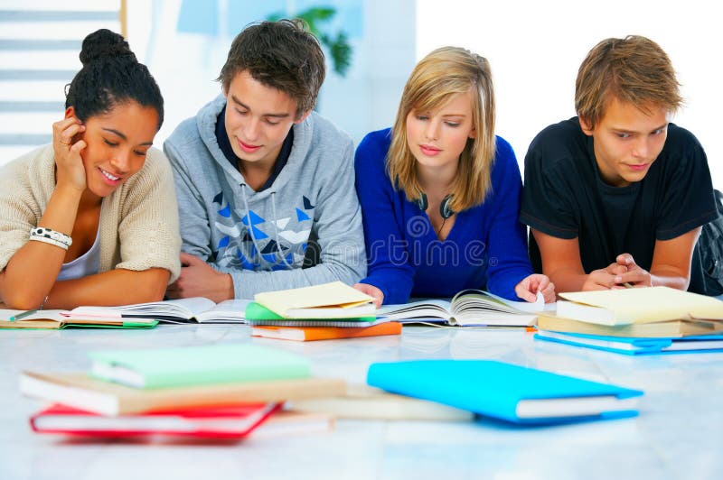 Young high school students stock image. Image of college - 3796041