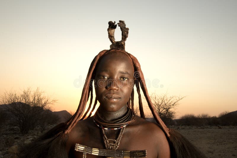 Young Himba girl editorial stock photo. Image of village - 20110323