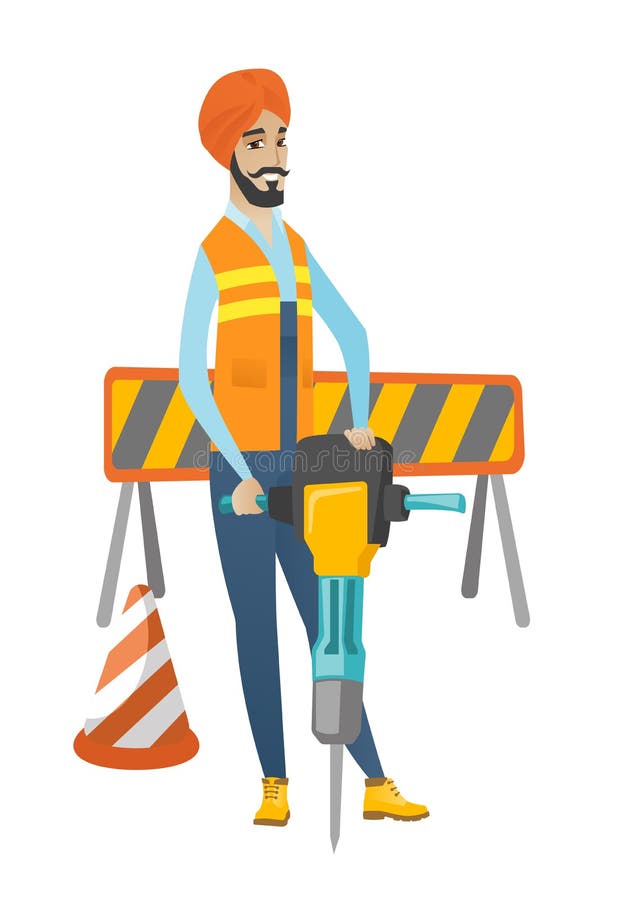 Indian Construction Worker Stock Illustrations – 308 Indian ...