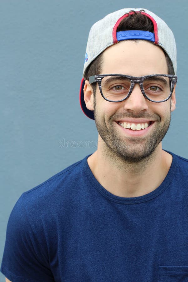 Young Hip Healthy Man Smiling Stock Photo - Image of camera, brown ...