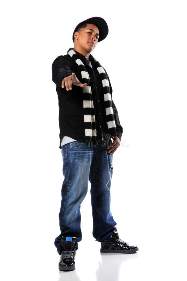 Young Hip-Hop Man Standing stock image. Image of casual - 7969319
