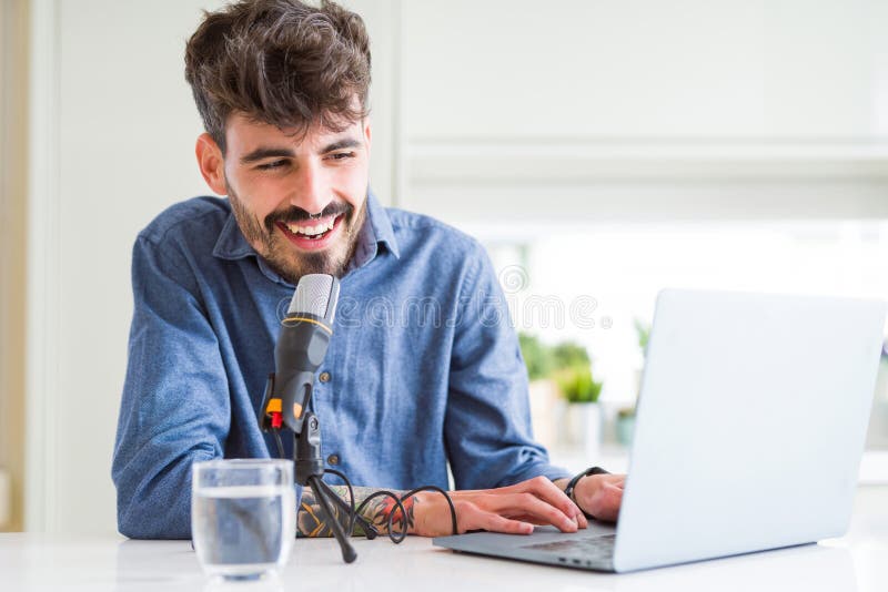 Interview with microphone stock image. Image of conference - 31449521