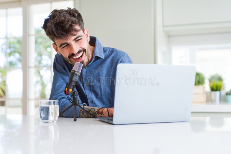 Interview with microphone stock image. Image of conference - 31449521