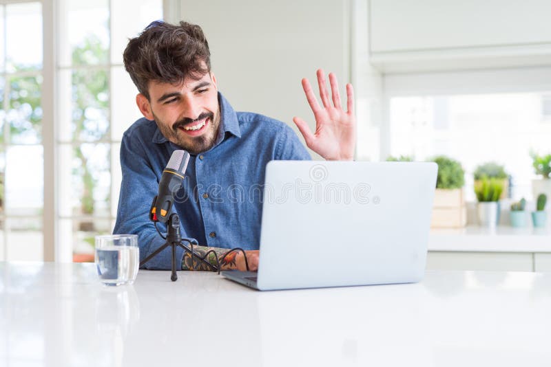 Interview with microphone stock image. Image of interview - 11037887