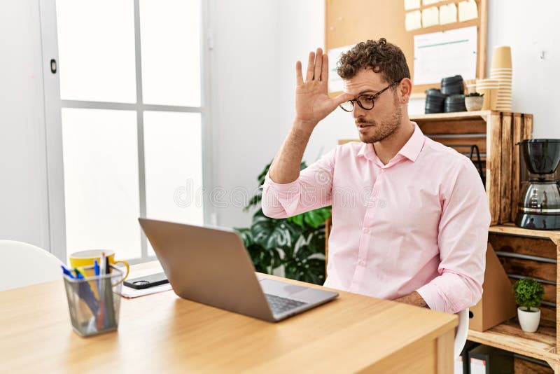 Young Hispanic Man Having Video Call Communicating with Deaf Sign ...