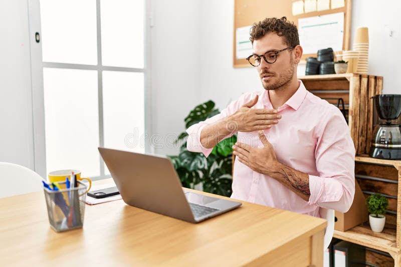 Young Hispanic Man Having Video Call Communicating with Deaf Sign ...