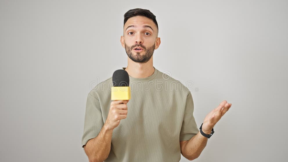 2,865 News Reporter White Background Stock Photos - Free & Royalty-Free ...