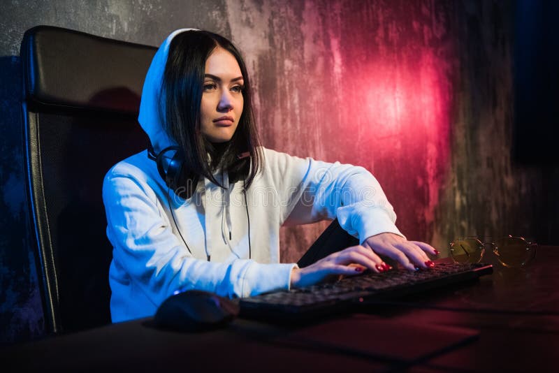 Female Computer Hacker