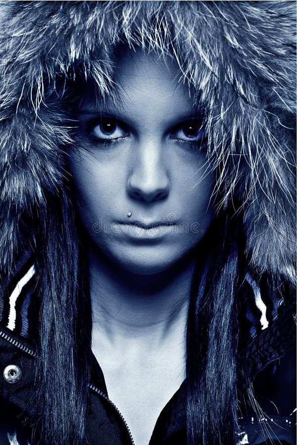 Young hooded woman stock photo. Image of lifestyle, attitude - 23539738