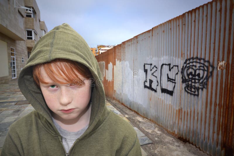 Young hooligan stock image. Image of single, boyhood - 51160559