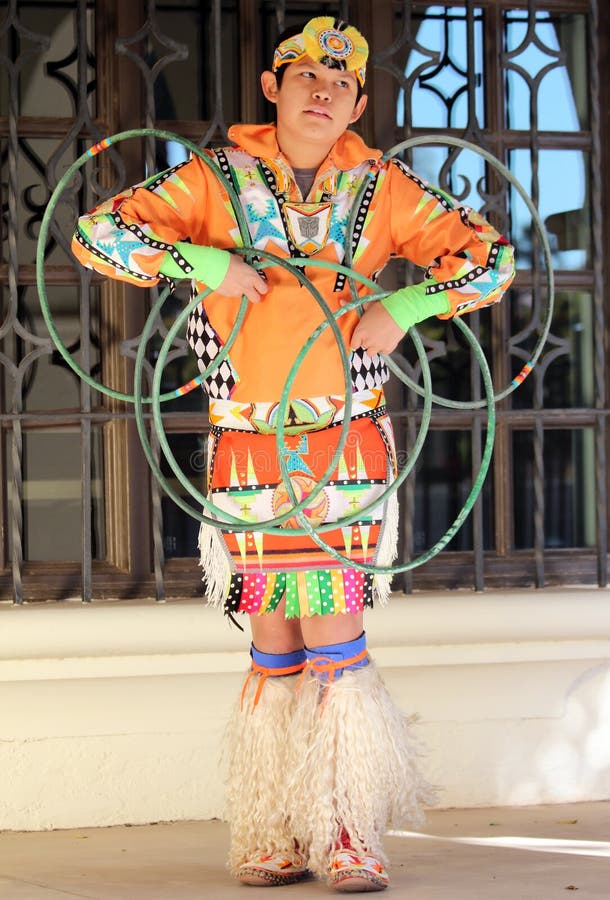 Young Hoop Dancer editorial stock photo. Image of bright - 28943223