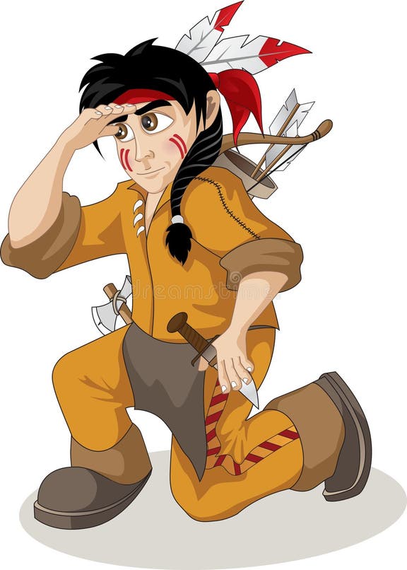 Young Indian Brave Stock Illustrations – 139 Young Indian Brave Stock ...