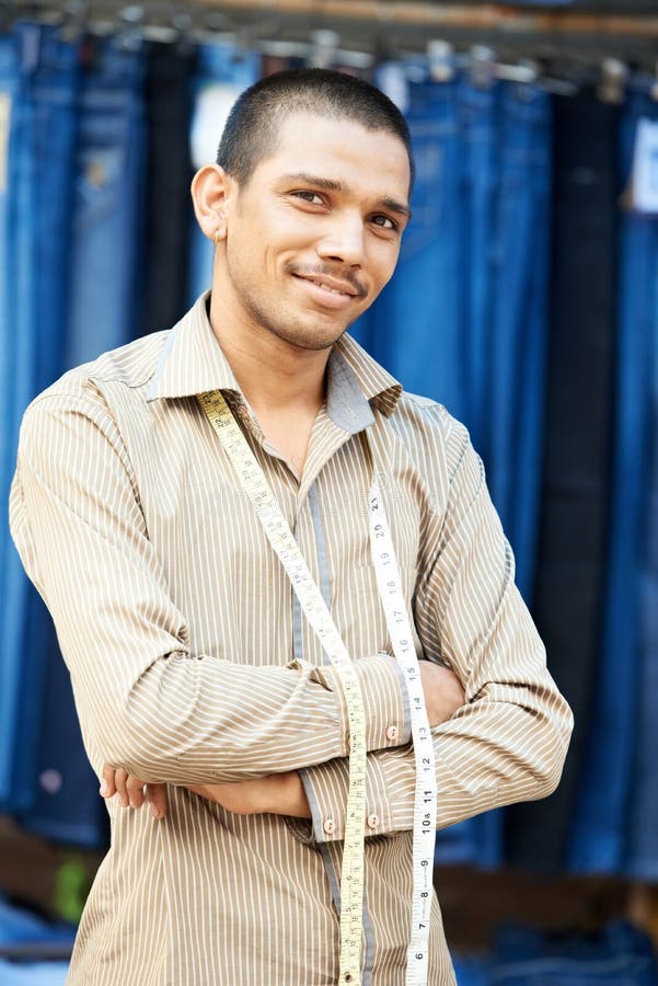 Young indian tailor man stock image. Image of asia, holiday - 29319751