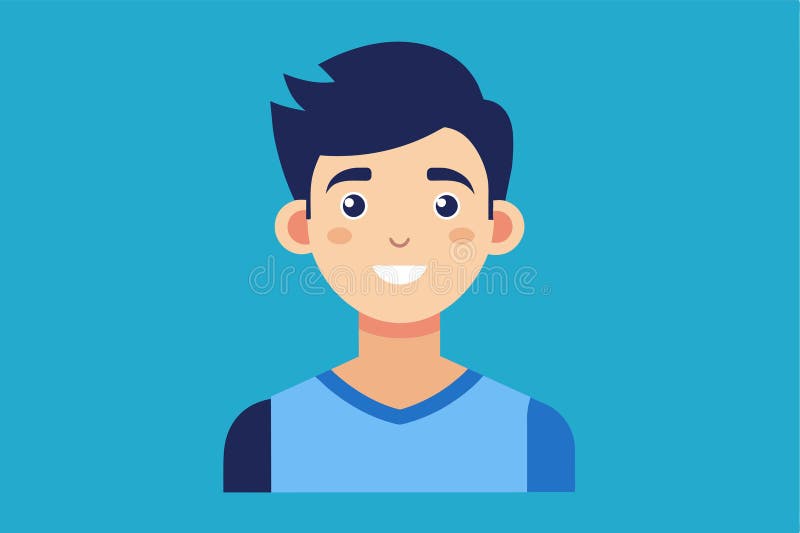 A Young Individual with a Happy Expression Showcases a Friendly ...