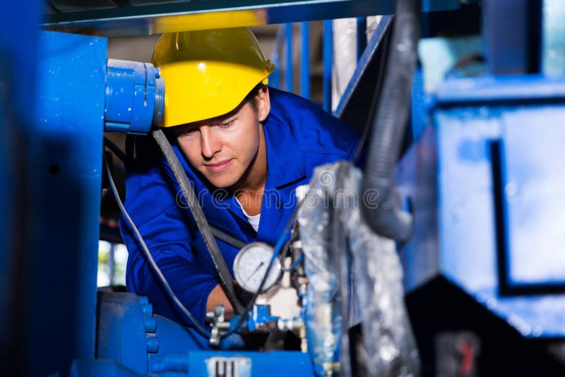 Industrial Machine Operator Stock Photo - Image of control, aged: 22988824