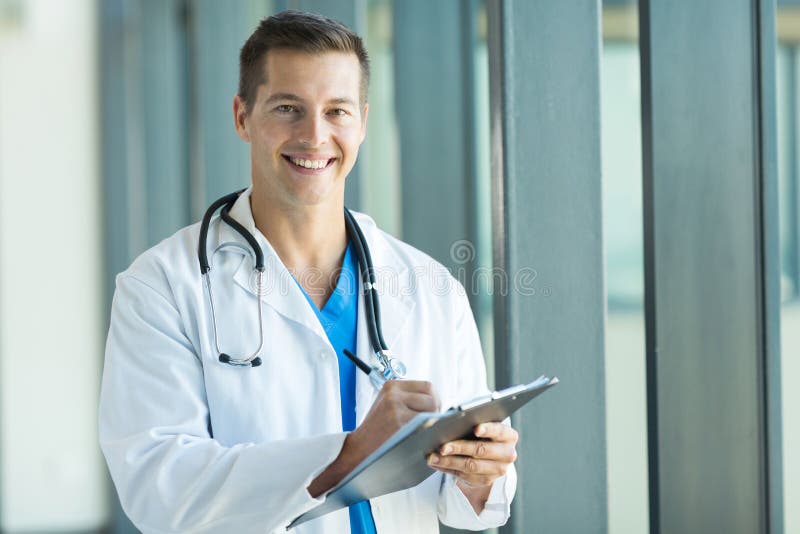 Young intern doctor stock image. Image of profession - 56750483