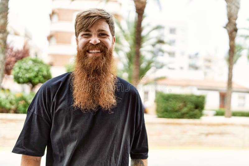 Young Irish Man Smiling Happy Standing at the City Stock Image - Image ...