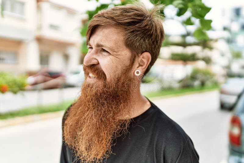 Young Irish Man Smiling Happy Standing at the City Stock Image - Image ...