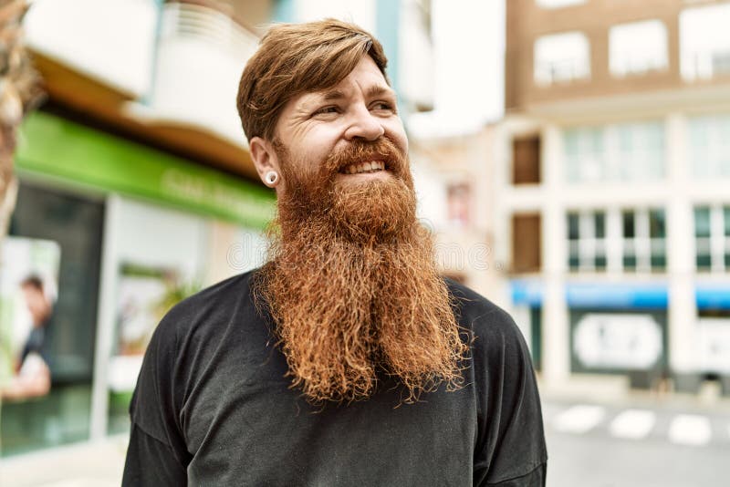 Young Irish Man Smiling Happy Standing at the City Stock Image - Image ...