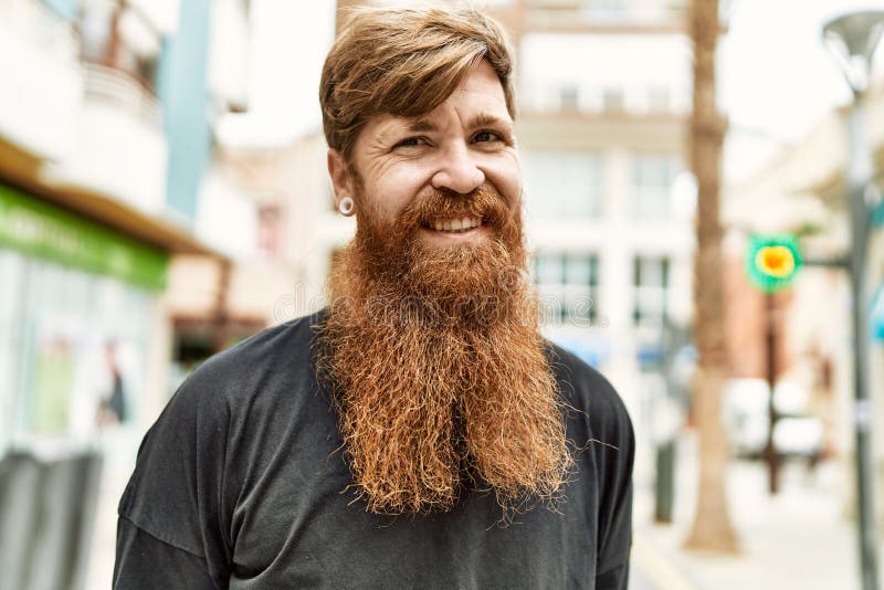 Young Irish Man Smiling Happy Standing at the City Stock Photo - Image ...