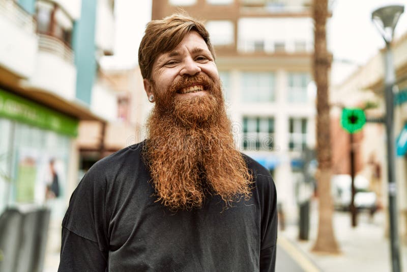 Young Irish Man Smiling Happy Standing at the City Stock Image - Image ...
