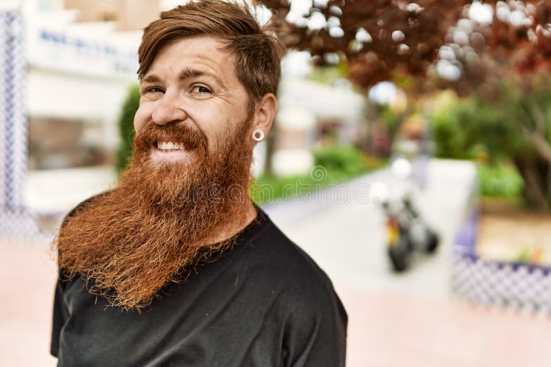Young Irish Man Smiling Happy Standing at the City Stock Image - Image ...