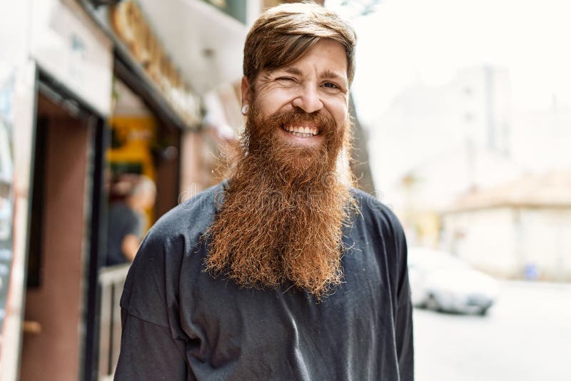 Young Irish Man Smiling Happy Standing at the City Stock Photo - Image ...