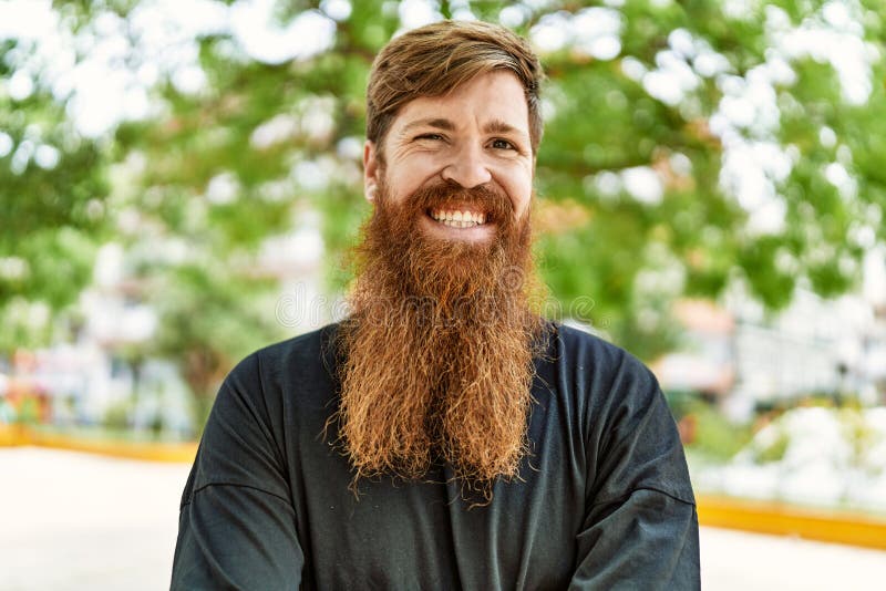 Young Irish Man Smiling Happy Standing at the City Stock Image - Image ...