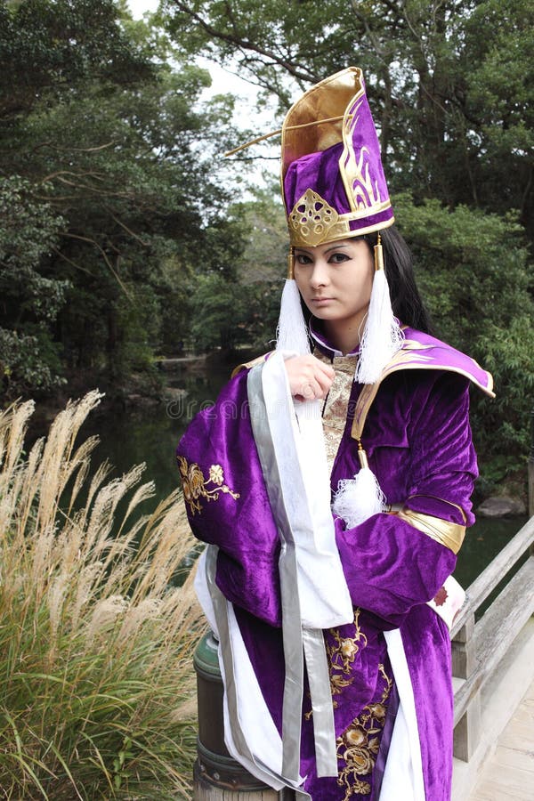 Japanese Cosplayer, a Female Samurai Editorial Photo - Image of girl ...