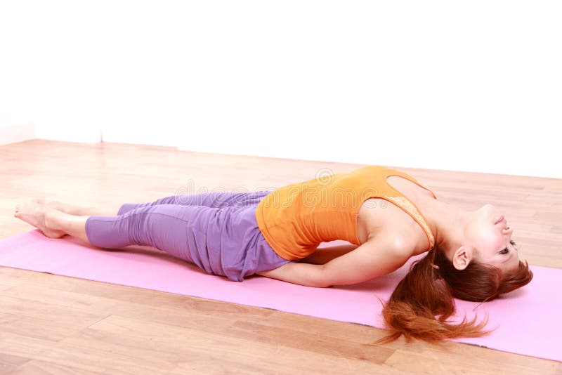 Young Japanese Woman Doing YOGA Stock Image - Image of lifestyle ...