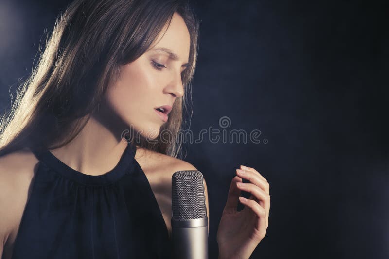 Jazz lady stock image. Image of group, silhouette, figure - 2456979