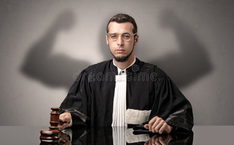 Brawny Judge Making Decision Stock Image - Image of justiceship ...