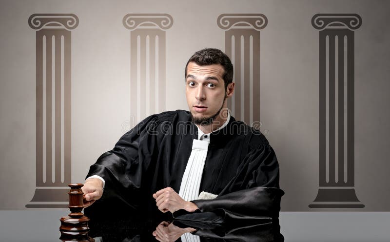 Young Judge Making Decision Stock Photo - Image of decide, black: 132572112