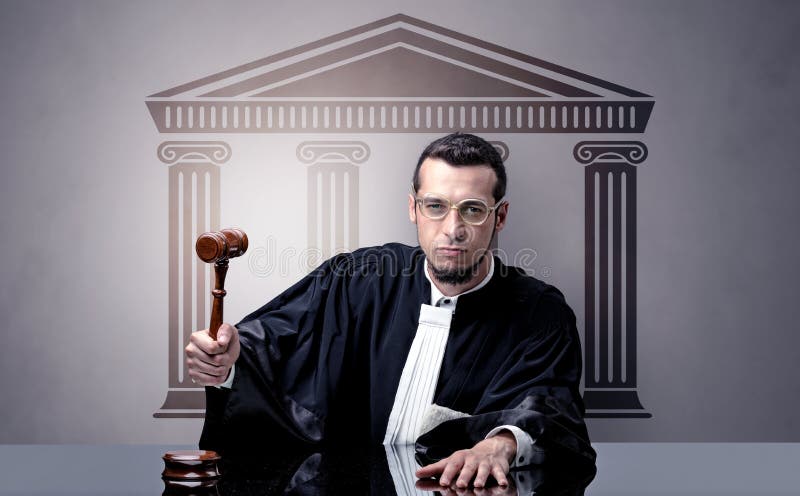 JUDGE S DECISION for SETTING FREE Stock Image - Image of court, lawyer ...