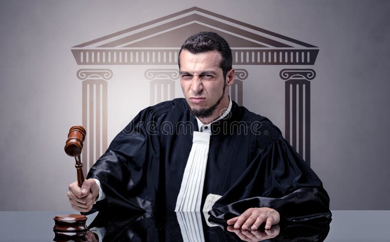 Young Judge Making Decision Stock Image - Image of judge, gown: 138800563