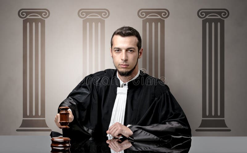 Young Judge Making Decision Stock Photo - Image of gavel, court: 137182854