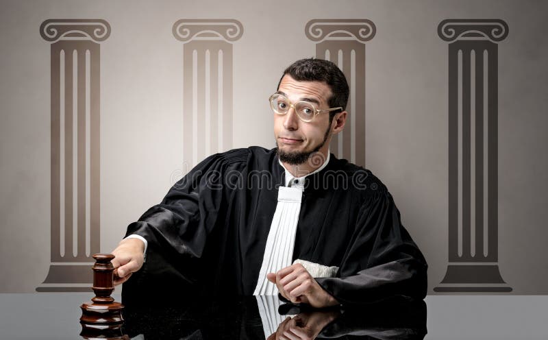 Young Judge Making Decision Stock Image - Image of point, decide: 140030003