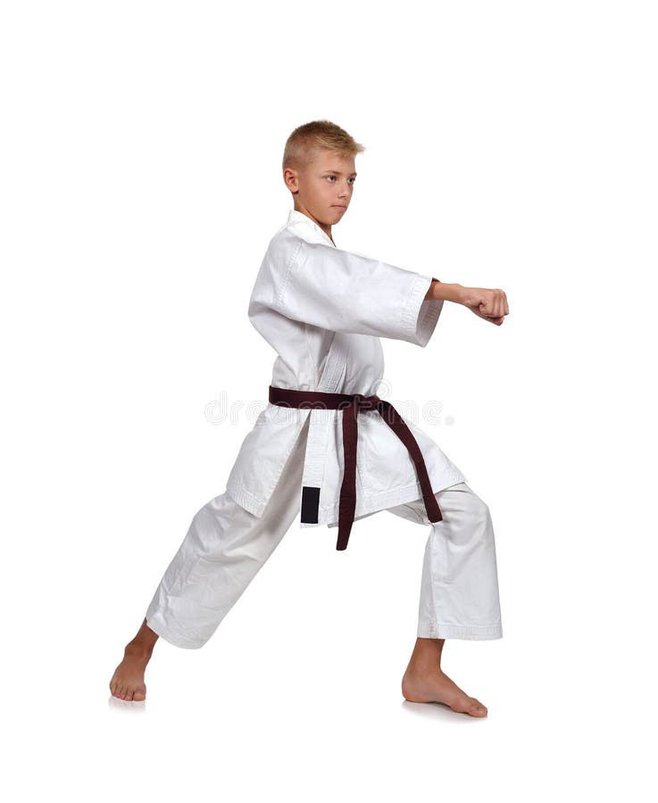 Young karate boy stock image. Image of judo, martial - 59624823