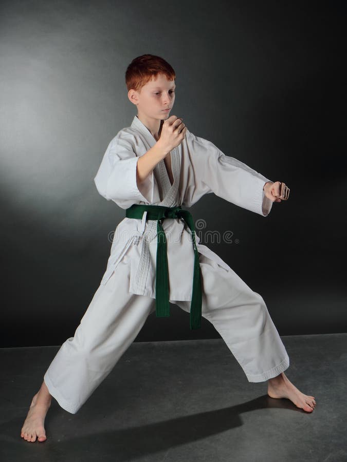 Young Karate Man. stock image. Image of childhood, athlete - 30672337