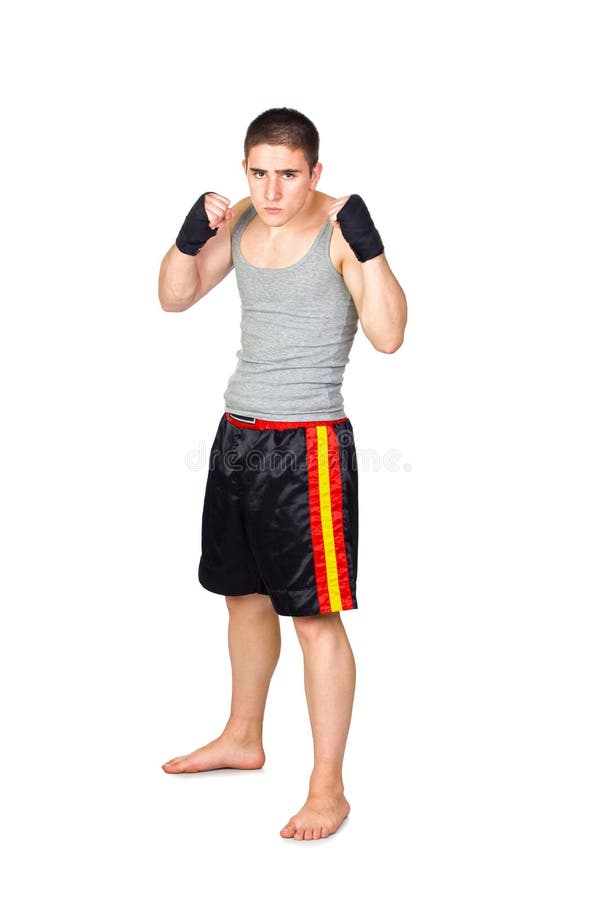 Young Kickboxer stock photo. Image of body, athlete, fight - 28112638