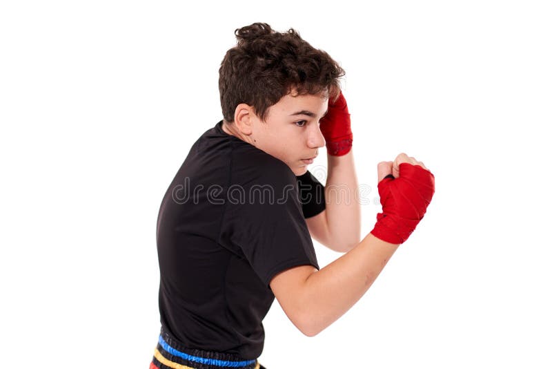 Young Teen Boy Kickboxer Stock Photos - Free & Royalty-Free Stock ...
