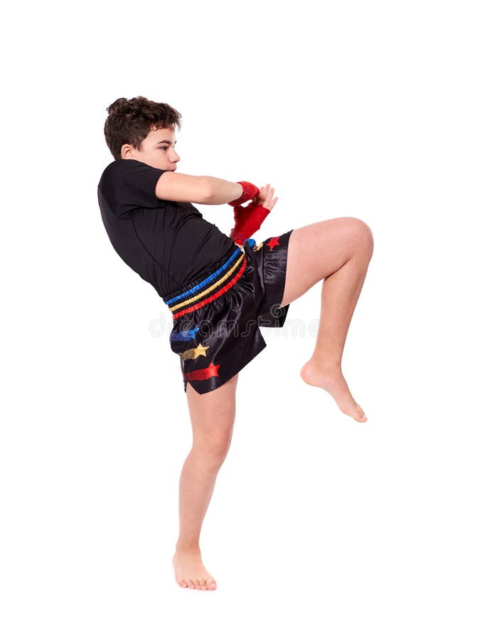 Young Teen Boy Kickboxer Stock Photos - Free & Royalty-Free Stock ...
