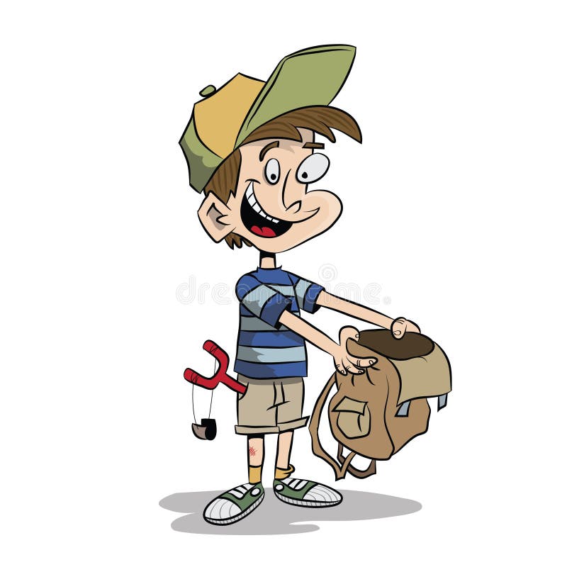 Empty Backpack Clipart